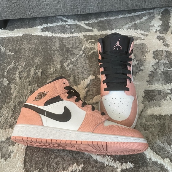 Shoes | Peach Colored Air Jordan Mids | Poshmark
